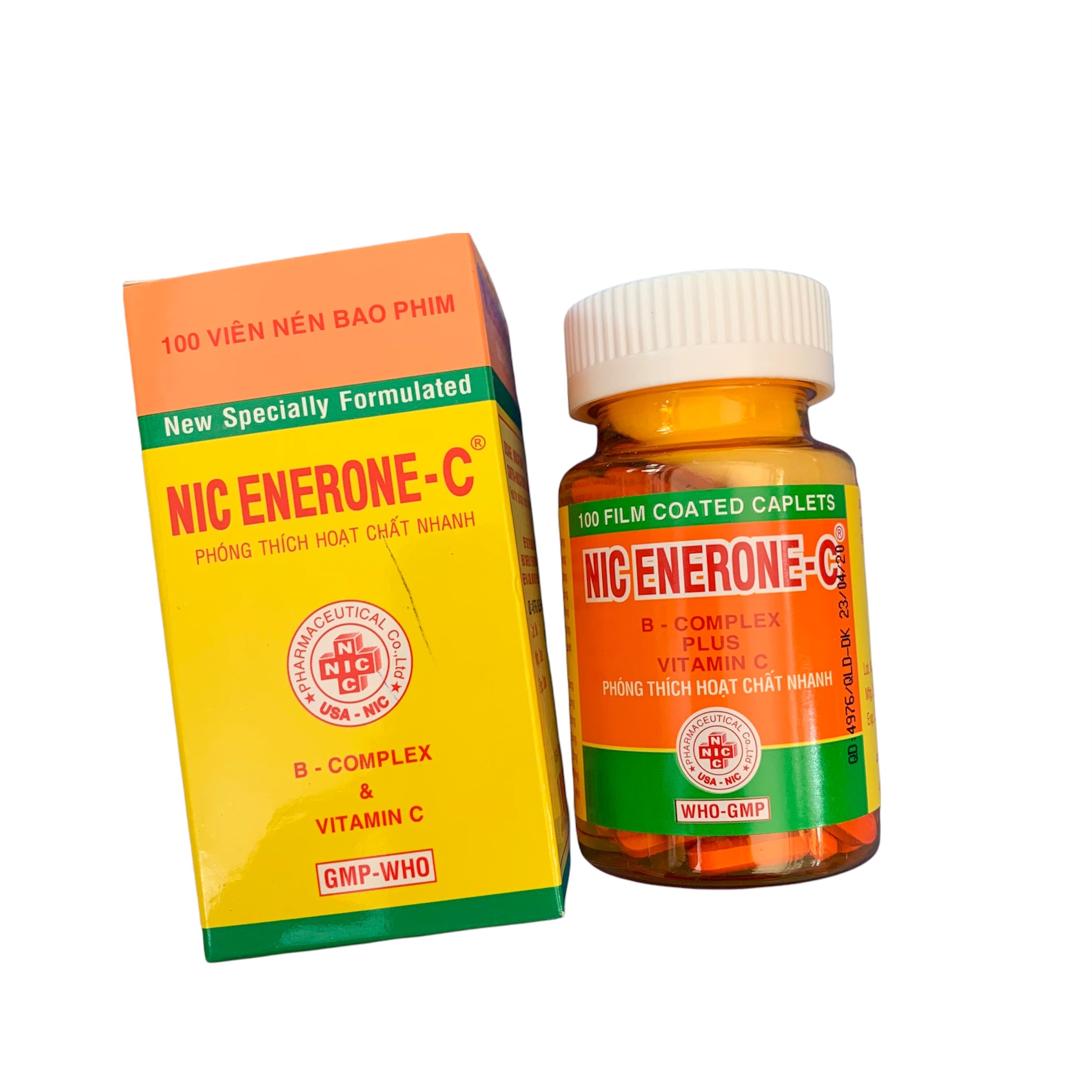 Viên tổng hợp Nic Enerone - C bổ sung vitamin , hỗ trợ đề kháng - Lọ ...