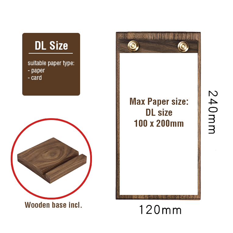 Woody Table Menu Stand | Wooden Restaurant Order Slip Board | Vintage ...