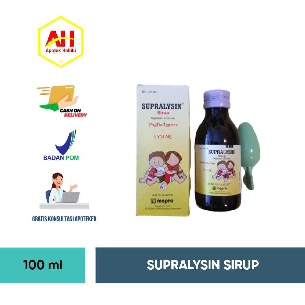 SUPRALYSIN SUPRALISIN SUPRALISYN SIRUP 100ml | Lazada Indonesia