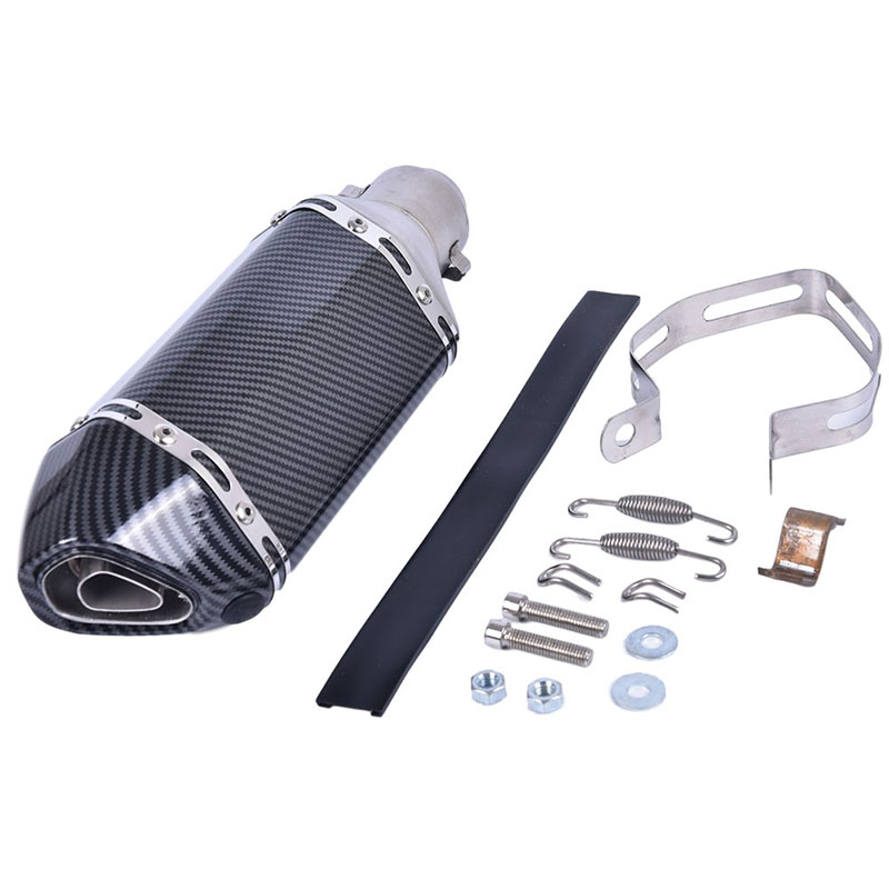 Universal Motorcycle Short Exhaust Muffler Pipe With DB Killer Slip On ...