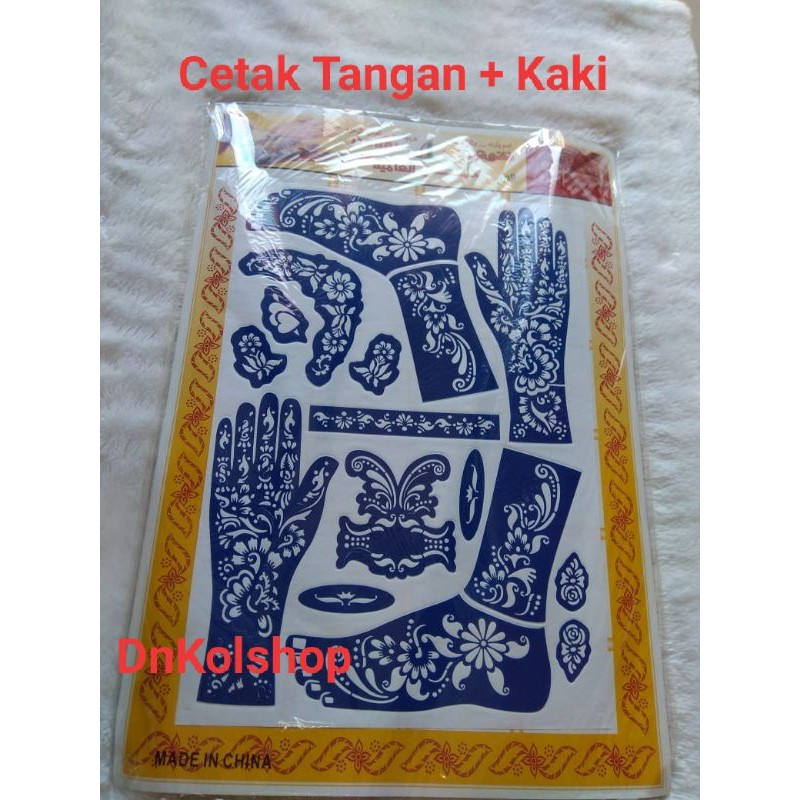 Cetak Henna Tangan dan Kaki Set | Lazada Indonesia