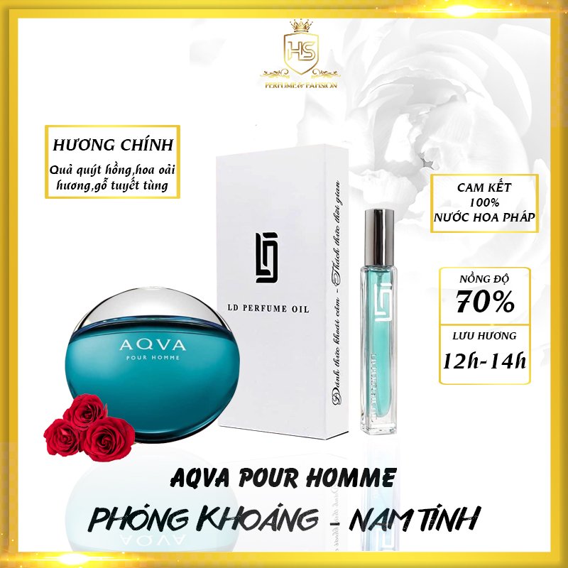 Nước Hoa Pháp Chính Hãng 12ml [ Bvl aqva pour home ] Nam LD PERFUME OIL ...