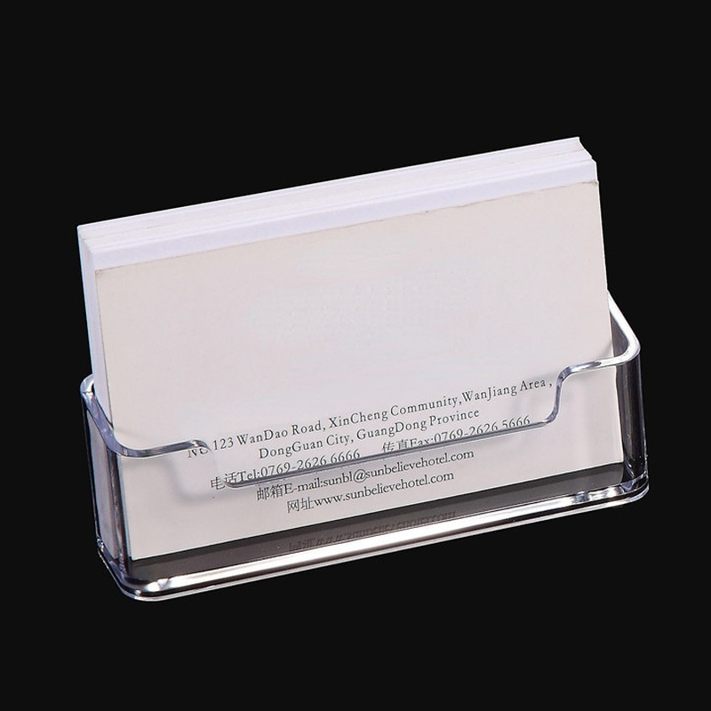 【HomeHorizon】Portable Clear Business Card Holder Display Stand Desk ...