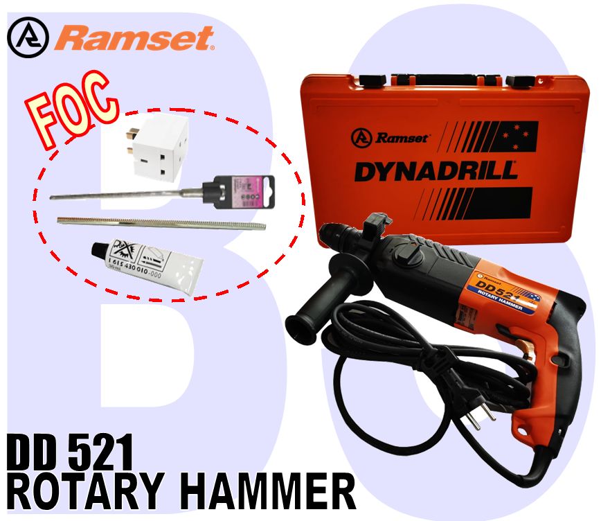 BANSOON RAMSET DYNA DD521 Rotary Hammer Drill. Impact Concrete Drilling ...