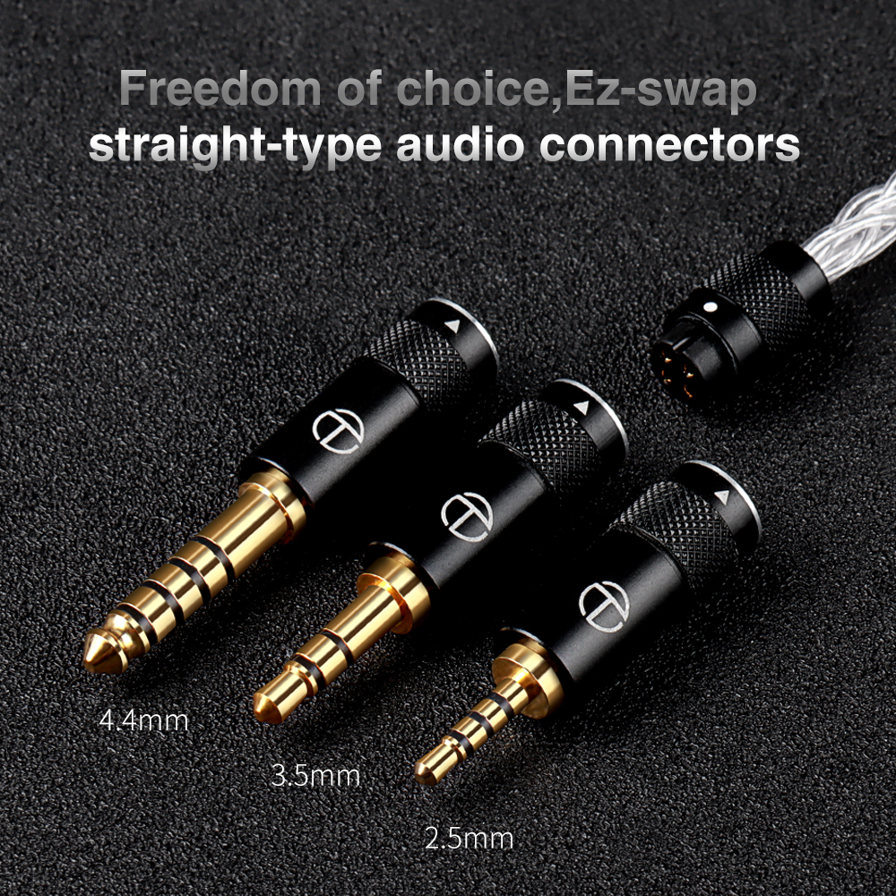 TRN T3 PRO 8 Core Pure Silver Cable 2.5/3.5MM With MMCX/2PIN Connector ...