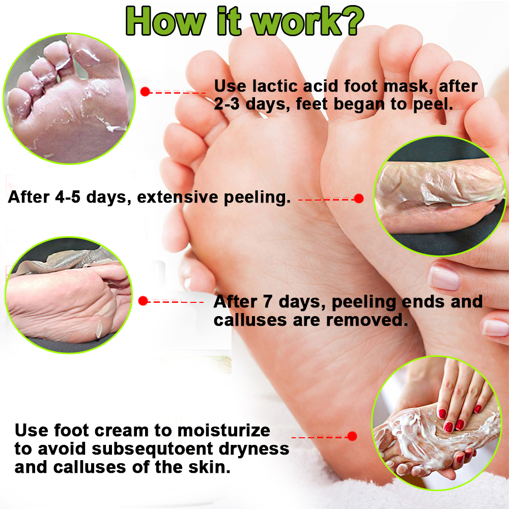 HOT Exfoliating Foot Mask - Skin exfoliating foot mask for dry, chapped ...