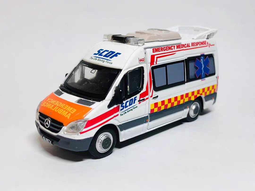 Singapore Civil Defence Force (SCDF) Ambulance Model (1:76) | Lazada ...