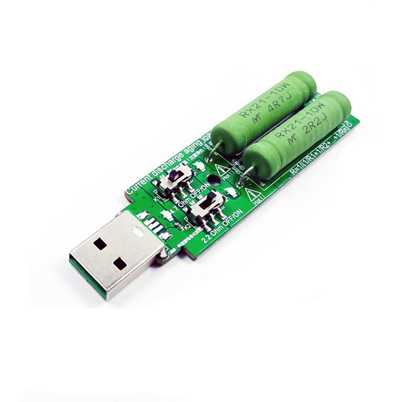 1 Piece Usb Resistor Dc Electronic Load With Switch Adjustable 5v1a/2a ...