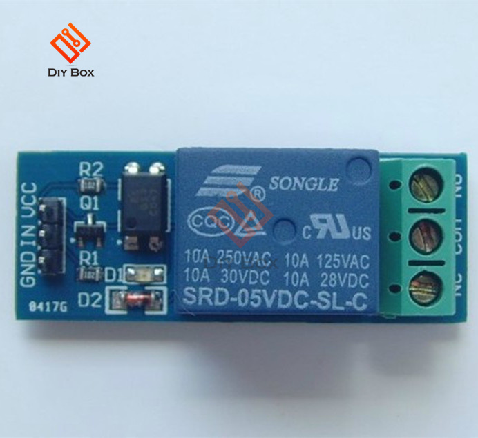 5v 1 Channel 10a Relay Module With Optocoupler For Pic Avr Dsp Arm For ...