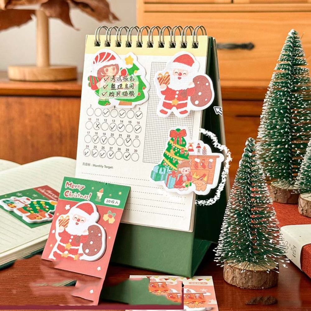 N Times Posted Christmas Christmas Sticky Notes Santa Claus Cartoon ...