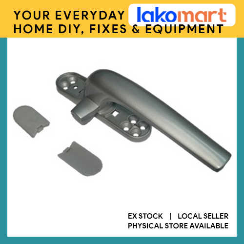 Casement Window Lever Handle Solid Black/ White for HDB Windows 6 Holes ...