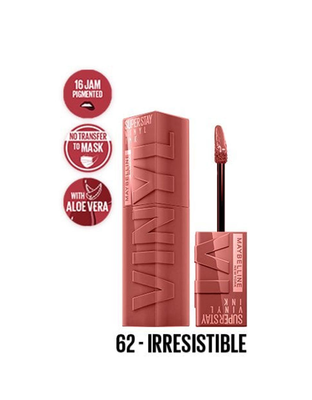 Maybelline Superstay Vinyl Ink Lip Cream 62 Irresistable 117715180 ...