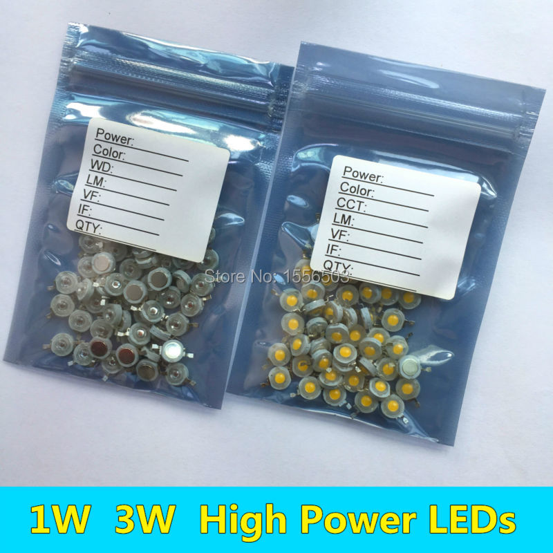 【GlobalTrendz】10 PCS 1W 3W Red Yellow Deep Red Orange High Power LEDs ...