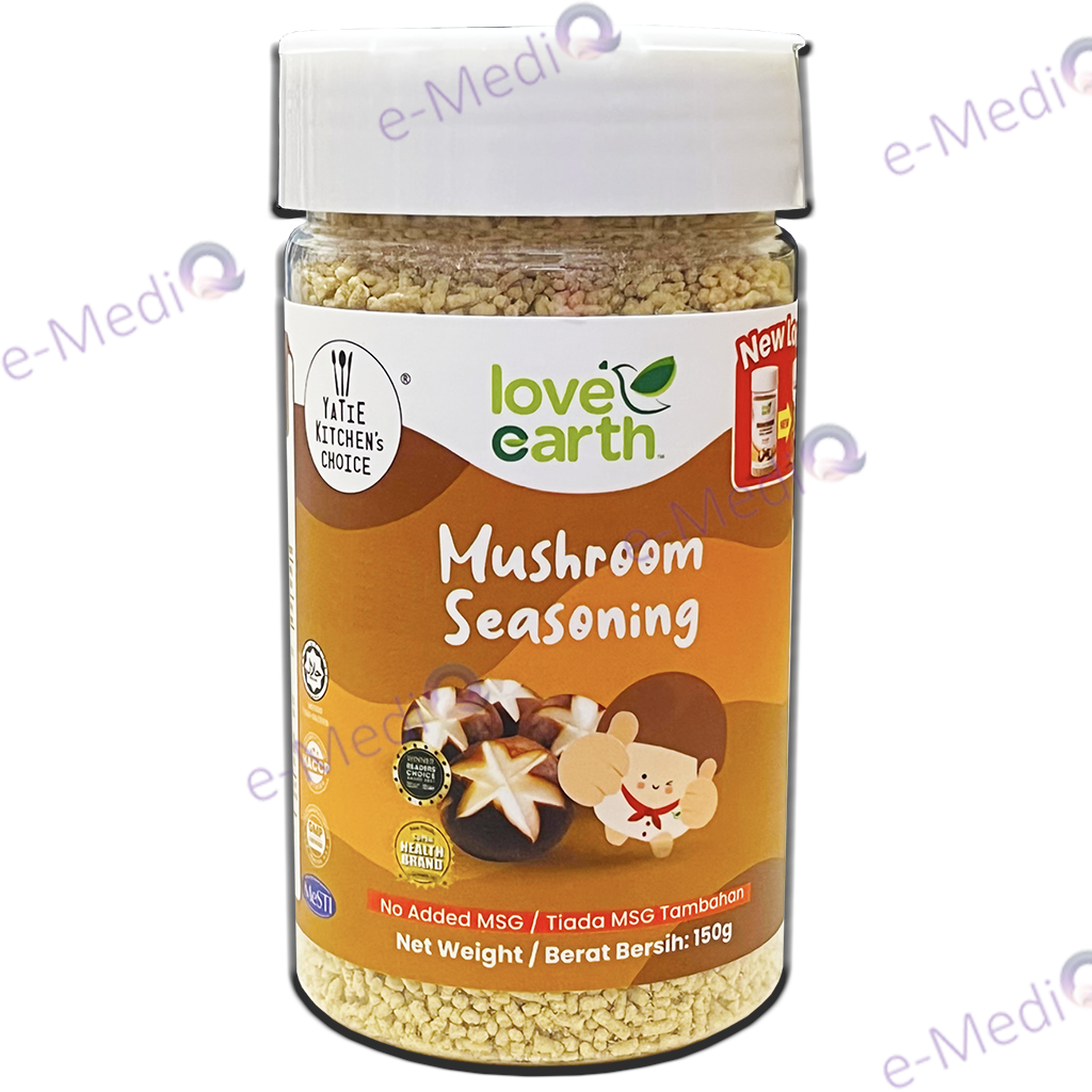 Love Earth Mushroom Seasoning/ Perasa Cendawan (100% Natural) 150g ...