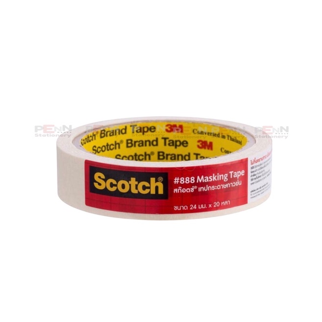 #Scotch® เทปกระดาษกาวย่น Tissue tape 3M Masking Tape #888 #Scotch® เทป ...