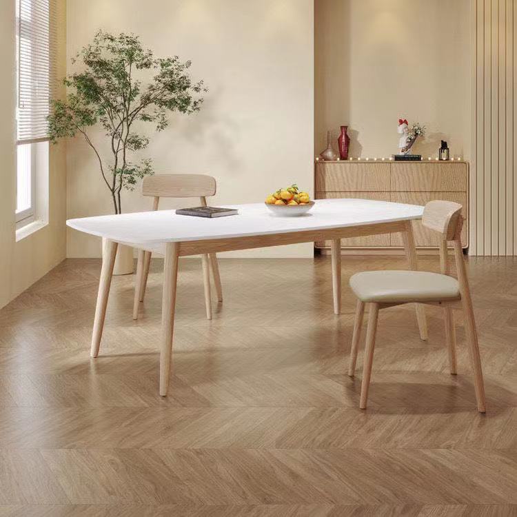 ⭐SG SALES⭐ Sintered Stone Solid Wood Nordic Dining Table Kitchen Table ...