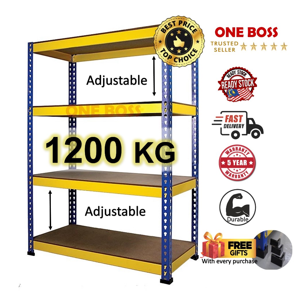 ONE BOSS BOLTLESS RACK - MULTIPURPOSE DURABLE HOME STORAGE WAREHOUSE ...