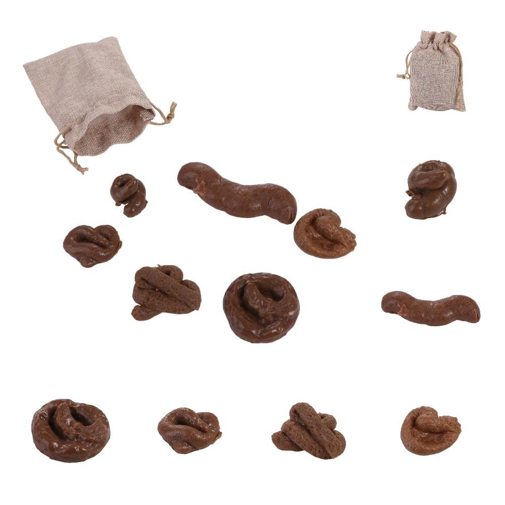 6Pcs/set 's Day Stool Suit Realistic Shit Turd Mischief Toys Simulation ...