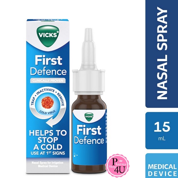 พร้อมส่ง Vicks First Defence Nasal Spray 15 ml วิคส์ สเปรย์พ่นจมูก แก้ ...