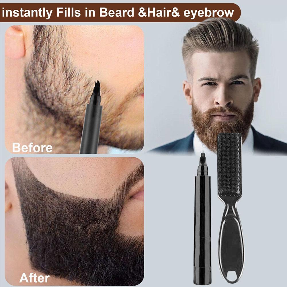 Beard Pen Barber Pencil And Brush Beard Enhancer Lasting Beard ...