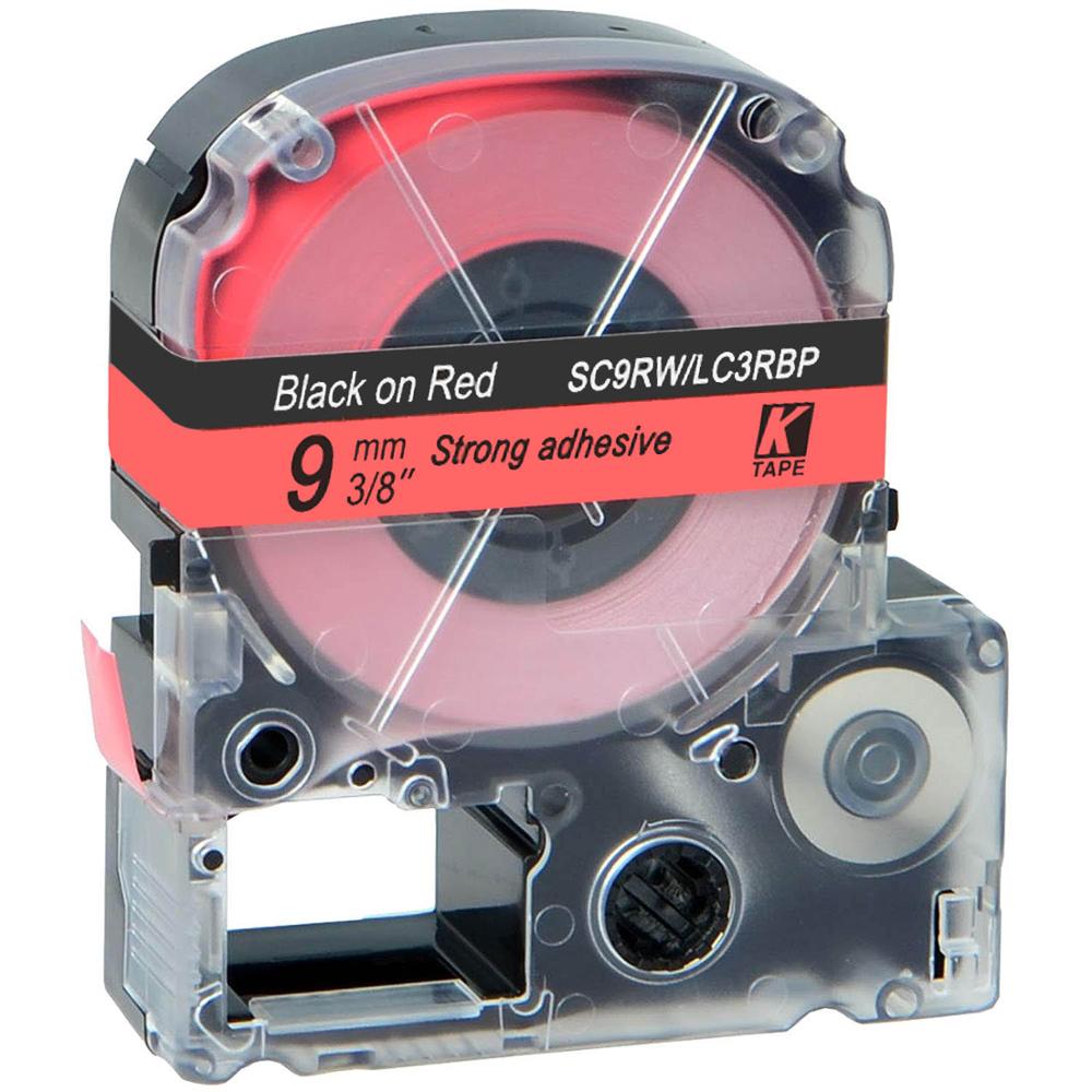 1ชิ้น9มิลลิเมตรสีดำบนสีขาว SS9KW/LC-3WBN LC-3WBN9 LC เทป3WBN สำหรับ ...