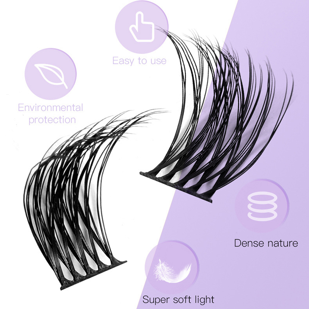 TAHANgTA Hot Selling 110 Clusters Segmented Eyelash Natural Slim Style ...