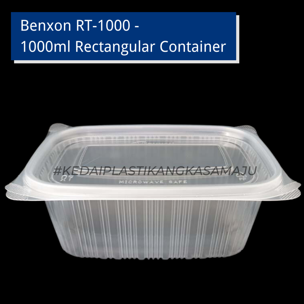 Benxon Rectangular Container - RT500, RT650, RT750, RT1000 (500ml ...