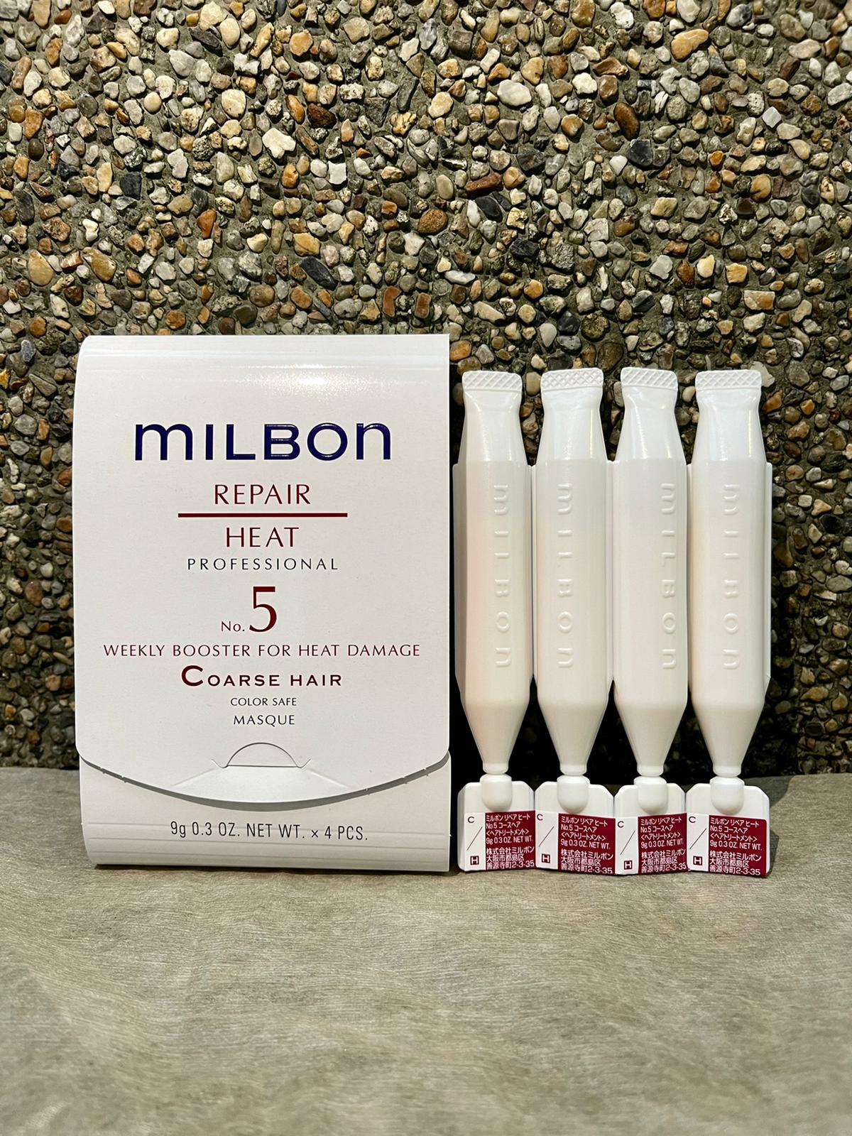 Milbon Global Japan Hair Treatment, Hair Mask No. 5 (Coarse) Weekly ...