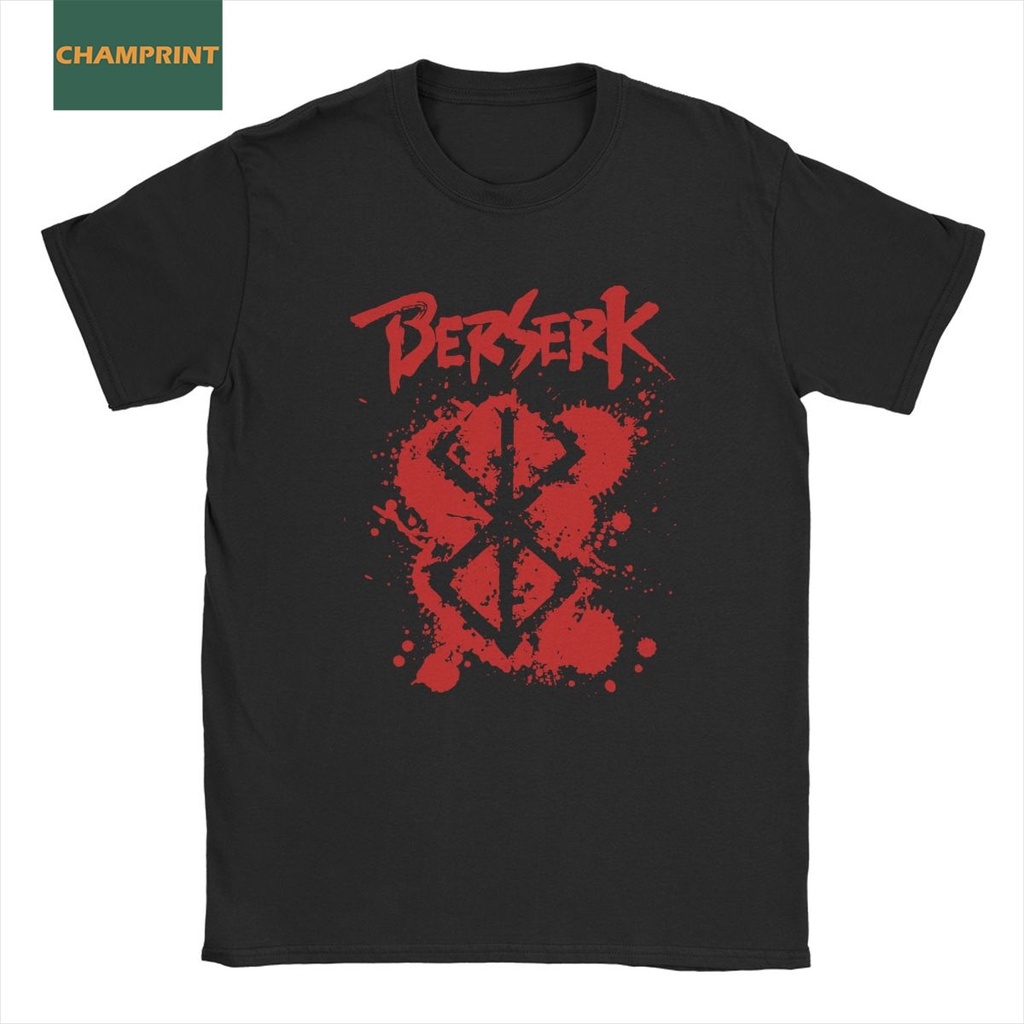 New เสื้อยืดผ้าฝ้ายพรีเมี่ยม ใหม่ เสื้อยืด ผ้าฝ้าย พิมพ์ลาย Berserk ...