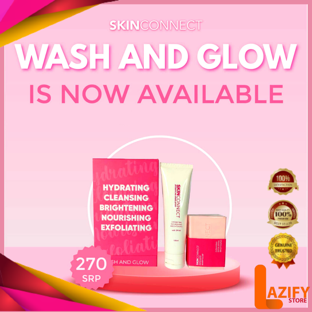LAZ - New Set Authentic Skin Connect Wash and Glow (Whitening) Skin ...
