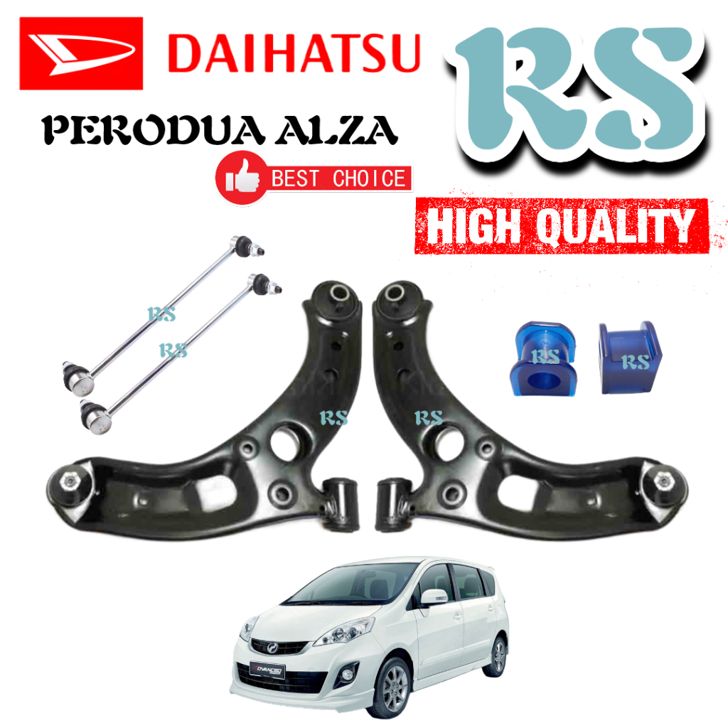 17 Item Combo Set Front Suspension Part Perodua Alza Lower Arm Absorber ...