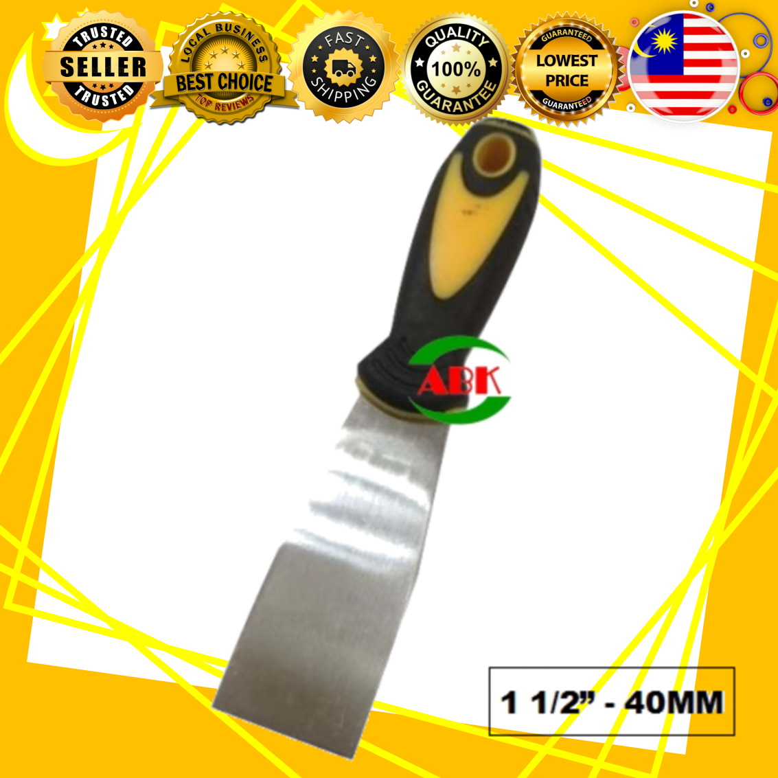 STAINLESS STEEL WALL SCRAPER PENGIKIS DINDING (25MM / 40MM / 50MM ...