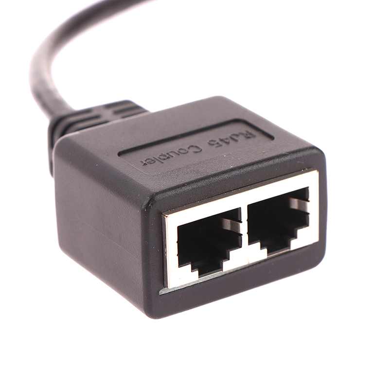 1Pc Ethernet Splitter RJ45 1 Male to 2 Female LAN Ethernet Cable ...