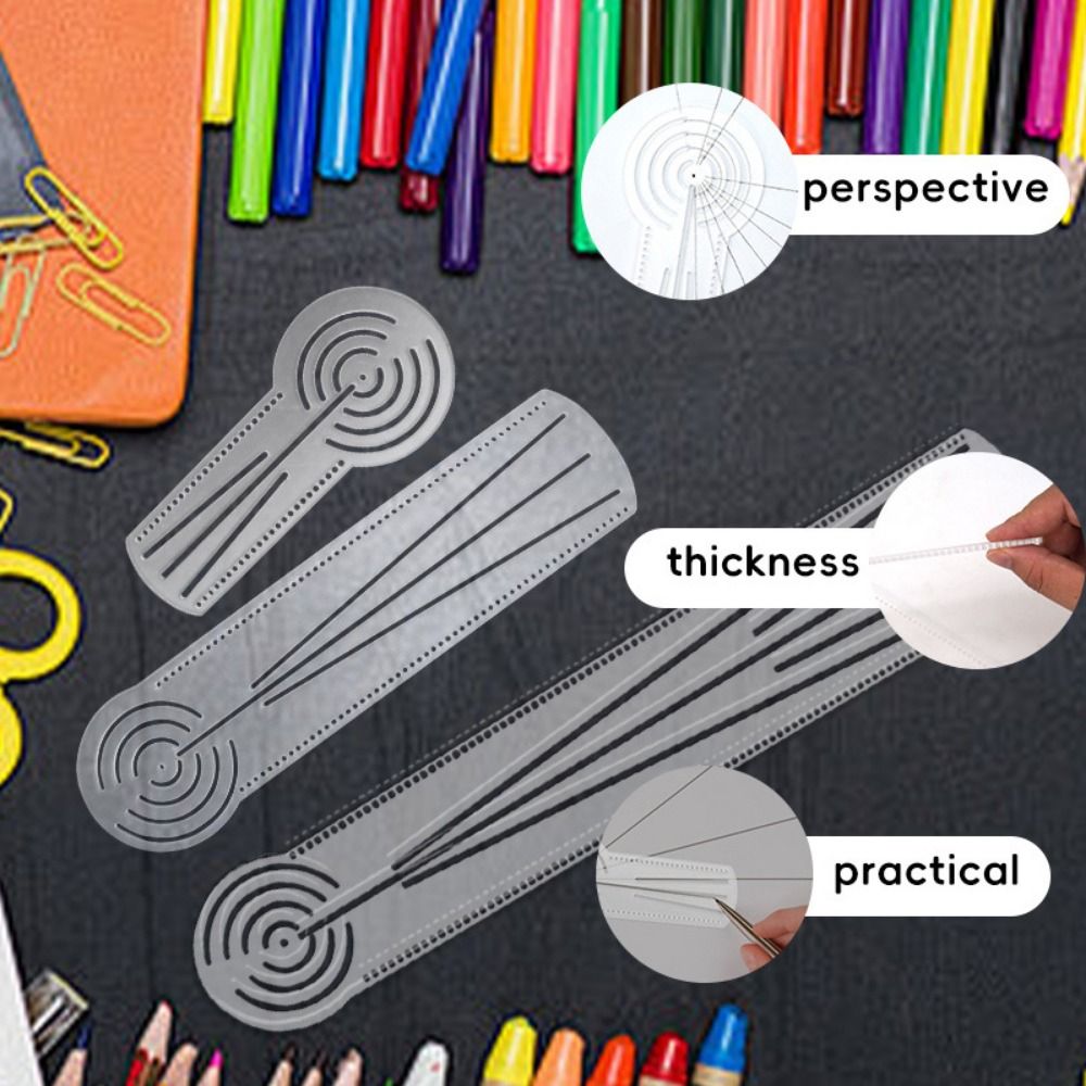 Portable Multifunctional Mandala Drawing Template Transparent Reusable ...