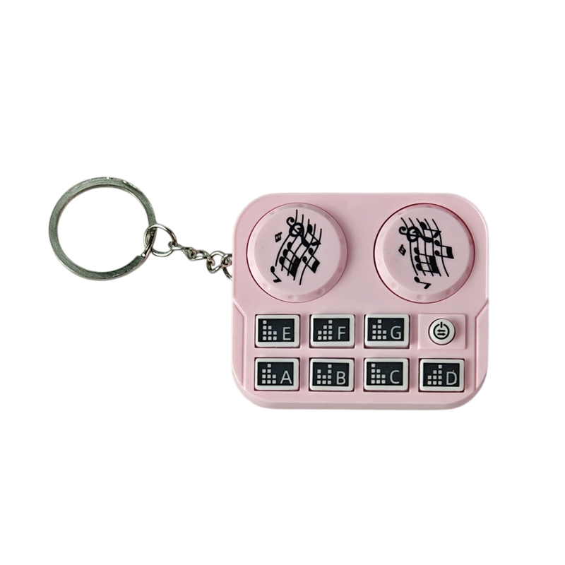 Creative Mini DJ Machine Music Keychain Funny Luminous Sound Toy ...