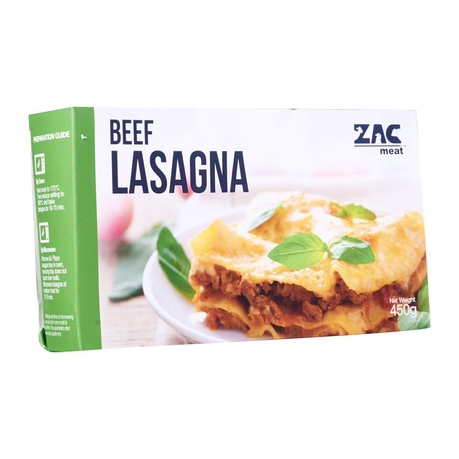Zac Meat Beef Lasagna - Frozen | Lazada Singapore