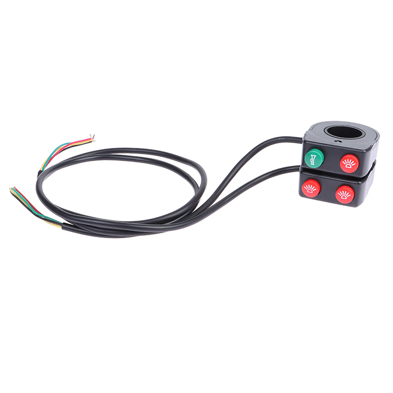 Motorcycle ATV 22mm Handlebar Horn And Headlight Combination Switch Button Motor Switches Turn ...