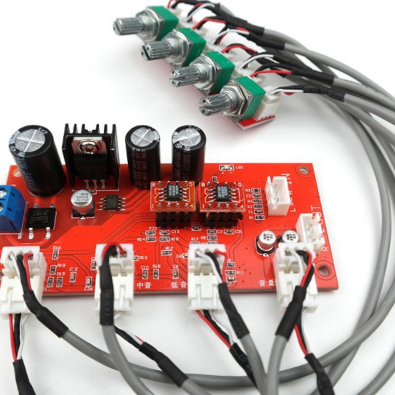 Pickup Calibration Distance Gauge Protractor Record Lp Vinyl And Ad828 Stereo Preamp Amplifier