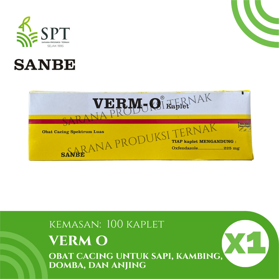 VERM O SANBE 100 KAPLET OBAT CACING SAPI KAMBING DOMBA ANJING | Lazada ...
