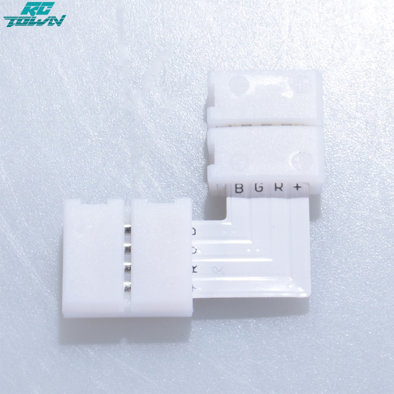 Limited-time offer🥇LED Strip Connector 4Pin 10mm L Shape For Connecting ...