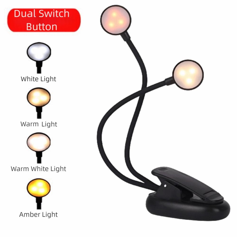 Smooth Surface 9/18 Leds LED Clip on Reading Light Flexible Gooseneck ...