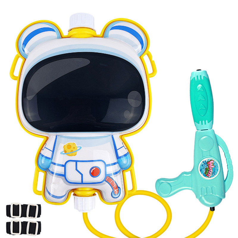 Kids backpack water gun cartoon summer beach toy pull-out water spray ...