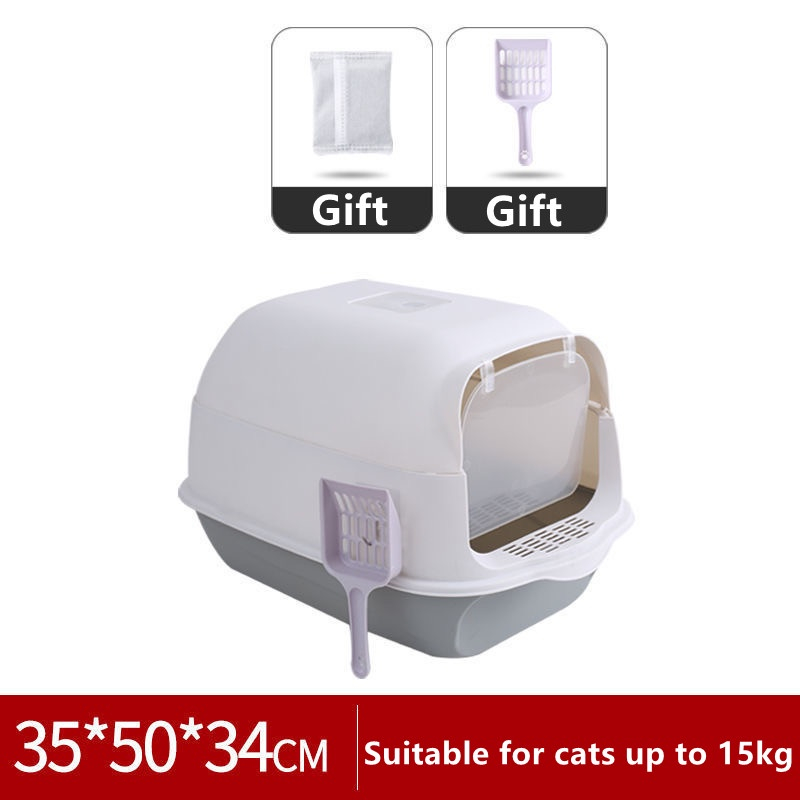 Tempat Pasir Kucing EXTRA JUMBO PINTU OTOMATIS TERBUKA Cat Litter Box ...
