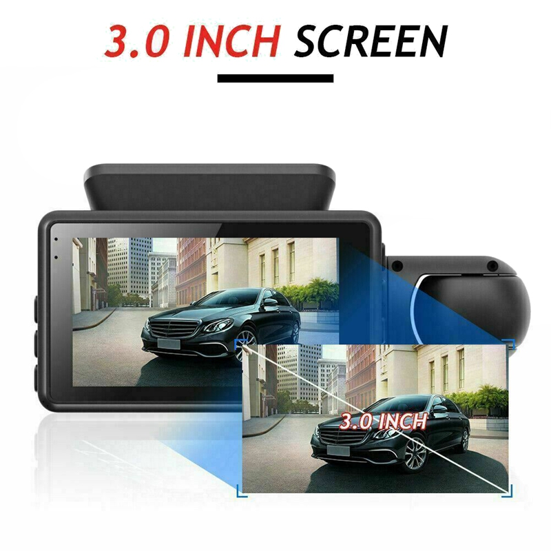 Dual Lens Dash Cam Car DVR Front and Inside Camera Video Driving ...