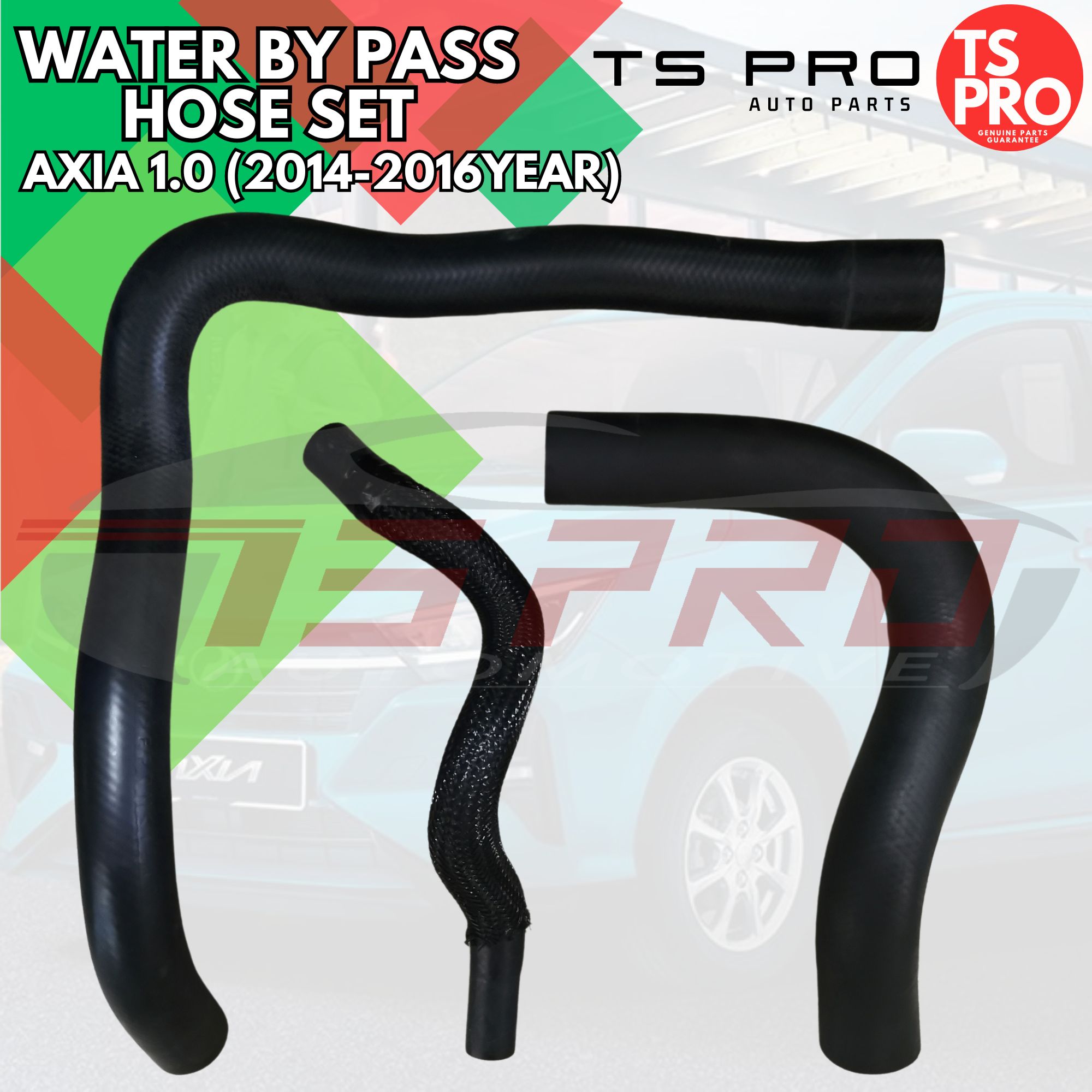 Perodua Genuine Axia 1.0 (2014-2016year) Water By pass Hose Set (Pipe ...