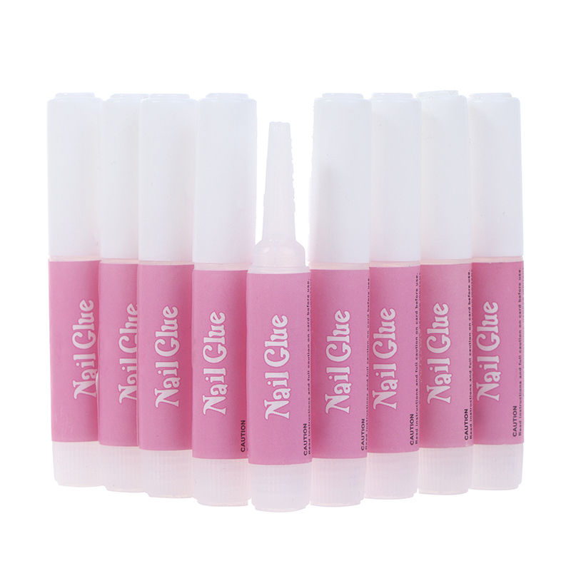 10Pcs 2g Mini False Nails Glue Super Strong Professional Nail Glue Long ...