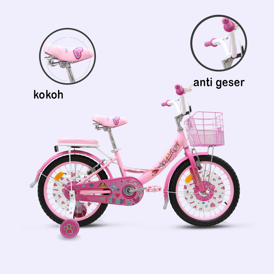 sepeda anak cewek 18 in family karakter paw patrol sepeda mini | Lazada ...