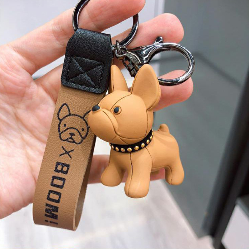 Creative Law Fighting Dog Cartoon Keychain Cute Pit Bull Shiba Inu Doll ...