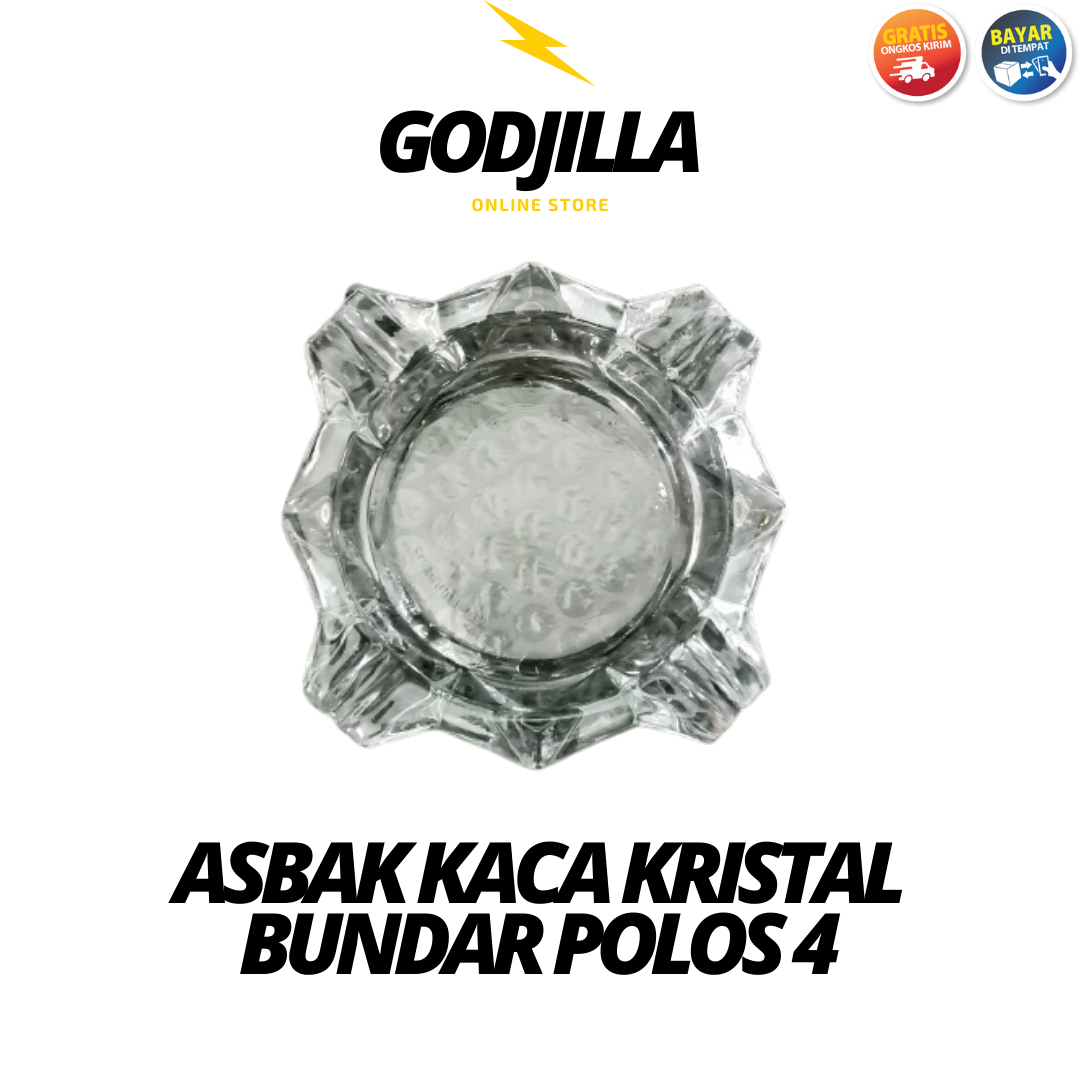 GODJILLA Asbak Rokok Kaca Ukuran Besar 12 cm Kedaung Ashtray Harga ...