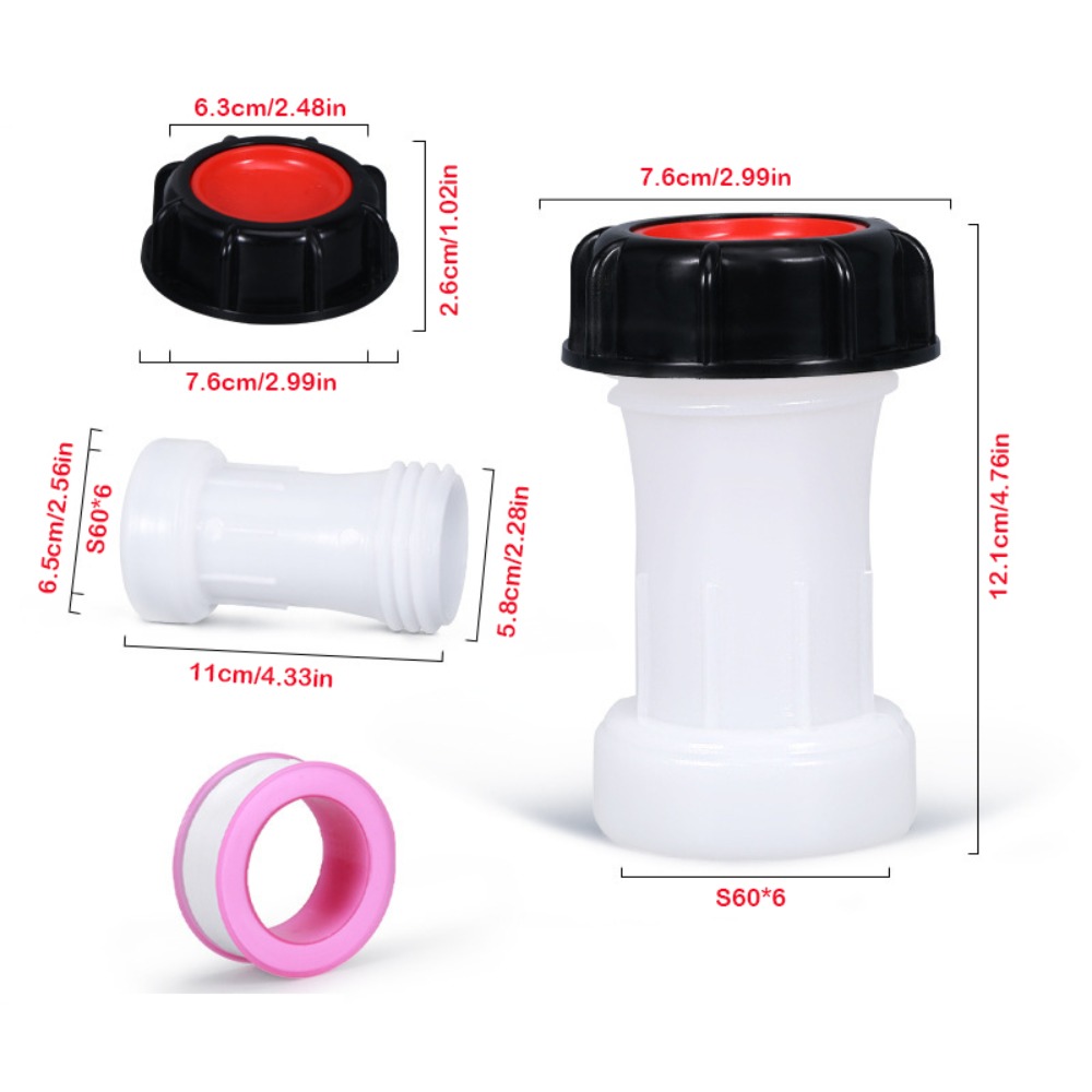 Pipe Practical IBC Discharge Fitting Durable Universal S60*6 Adapter ...